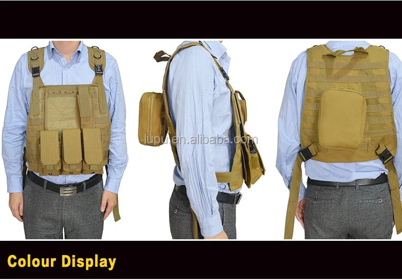 Multifunctional Tactical Vest Equipment Supplies Black Security ...
