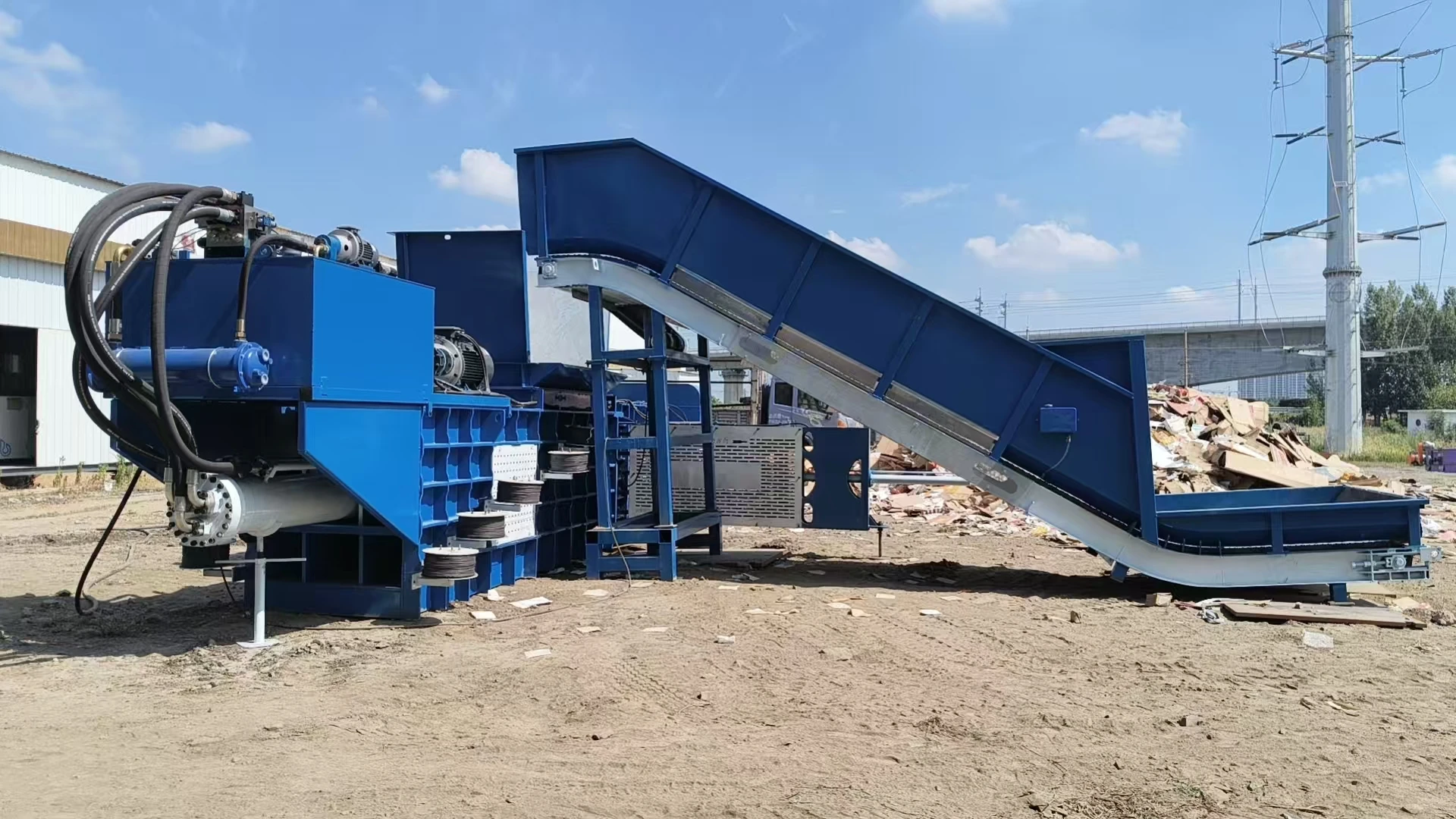 160T Automatic Horizontal Baler Machine - Efficient Hydraulic Press for ...
