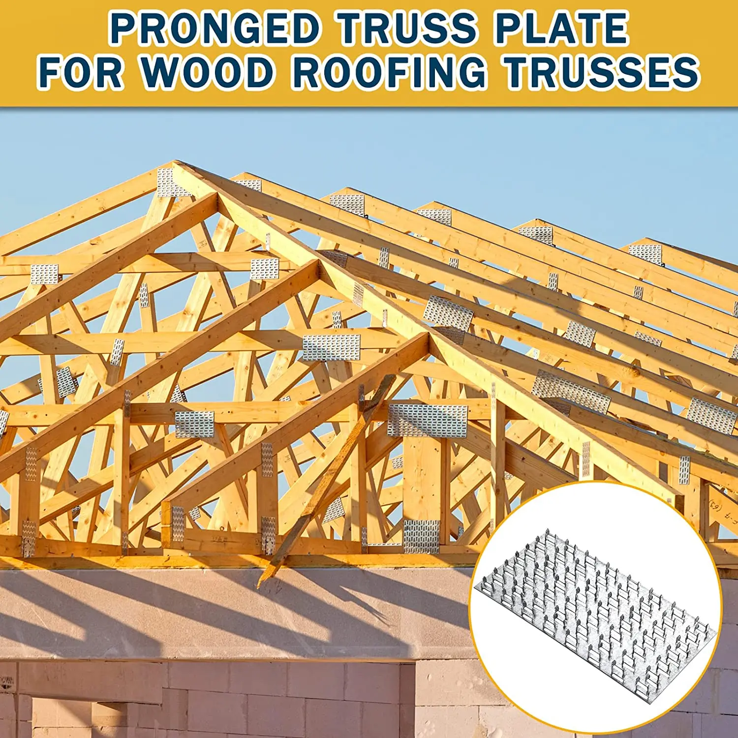 Factory Custom Truss Gang Nail Plate With Double Nail For Wooden ...