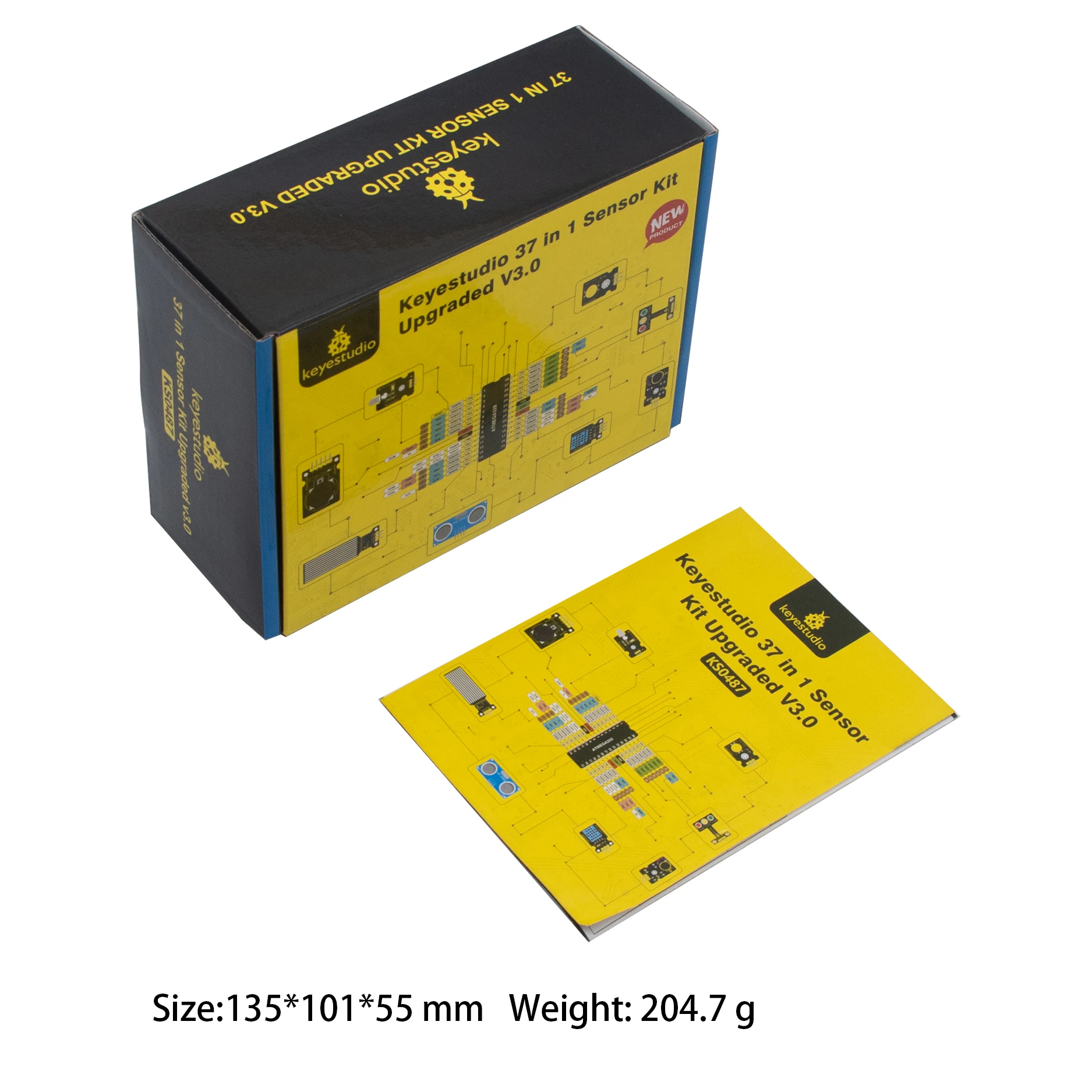 Keyestudio 37 In 1 Sensor Kit V3.0 Electronic Component Kit For Arduino ...