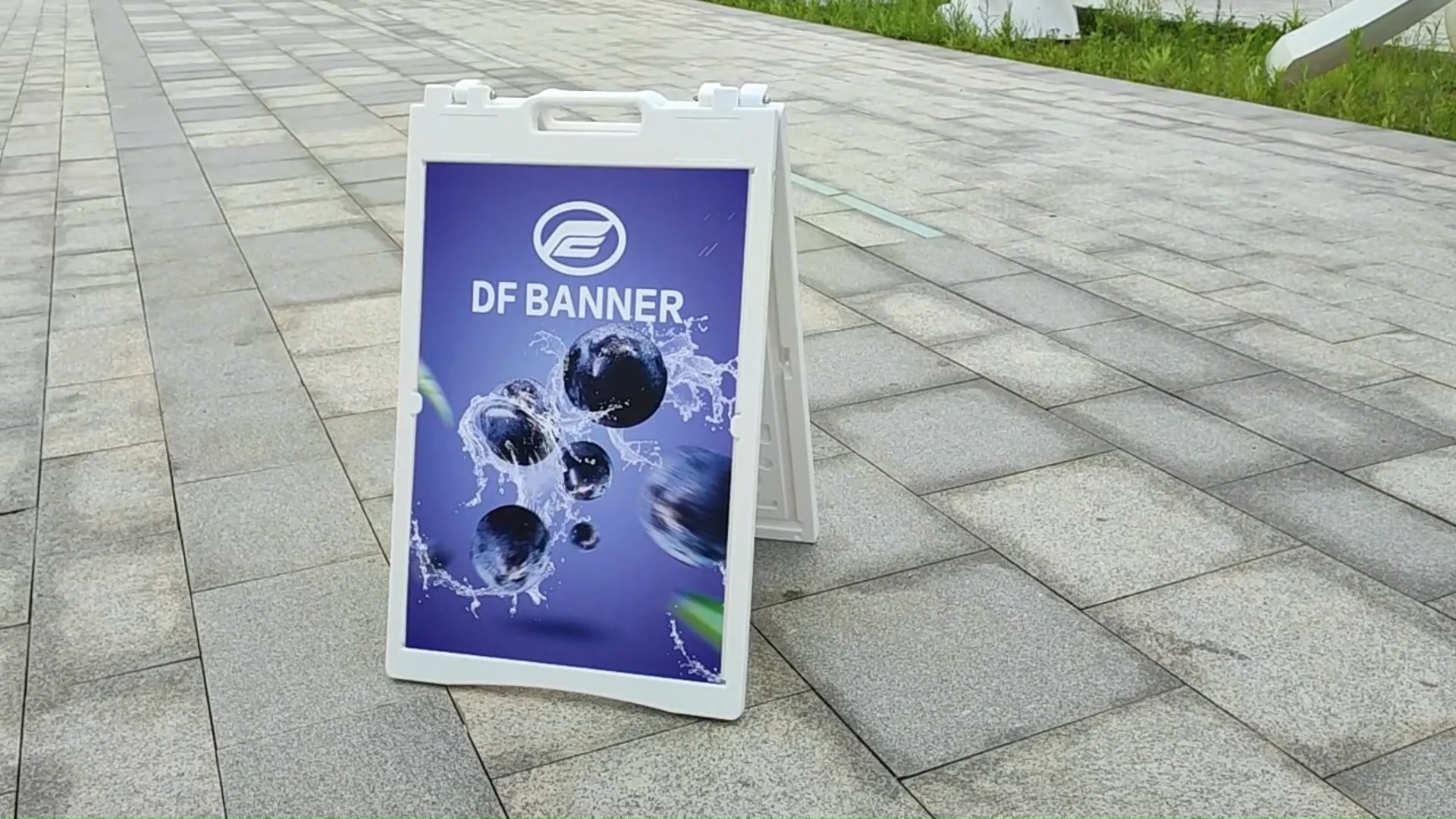 Durable Plastic Frame Waterflooding Type A-shape Poster Banner Stand ...