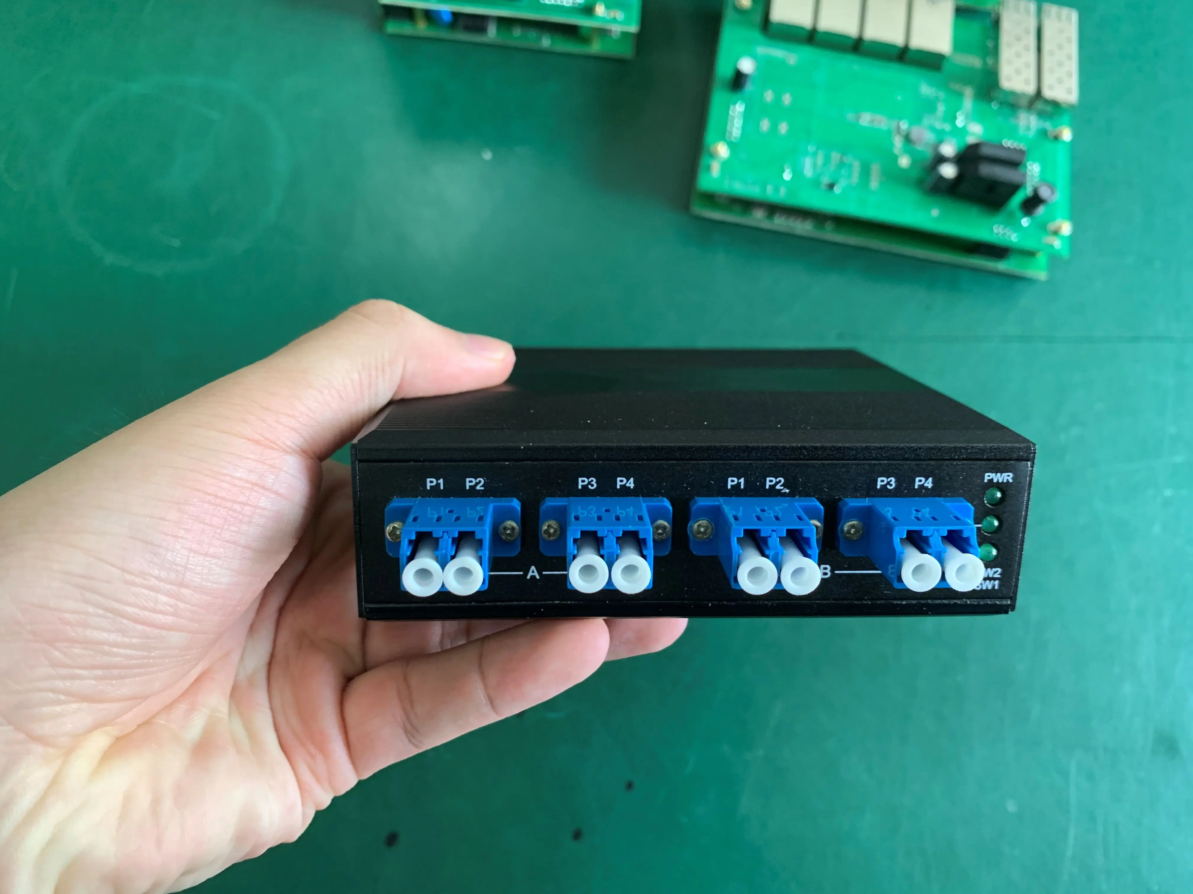 Industrial Optical Fiber Bypass Switch DC24V - Singlemode LC Port, OEM