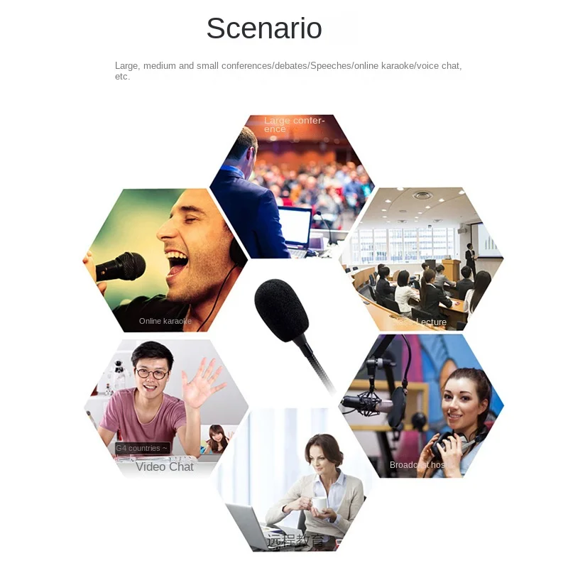 Conference Microphone Window Intercom Cable Microphone Voice Computer ...