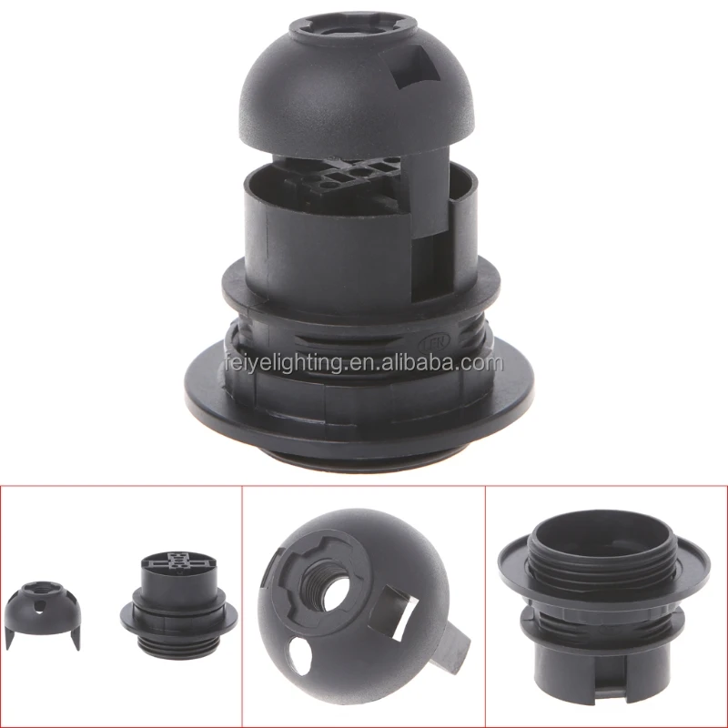 Full Screw Plastic Lamp Socket E27 Edison Style Bulb Holder