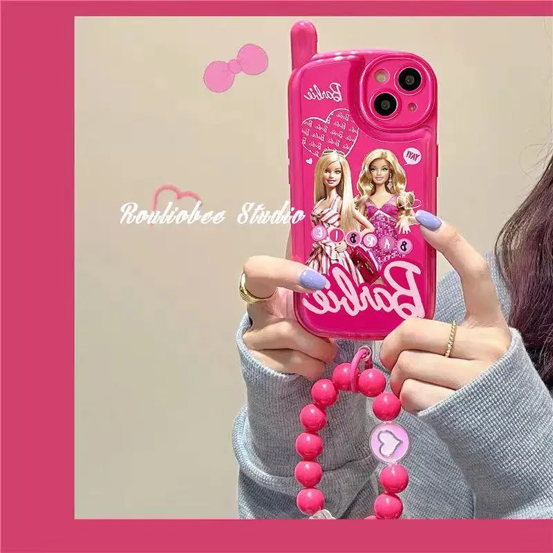 Kawaii Barbie Mobile Phone Case For 11 12 13 14 Pro Max Silicone Anime ...