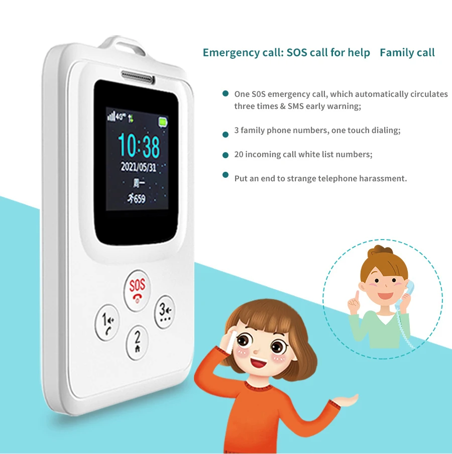 Smart Kids Card Gps Tracker Sim Card Student Tracker Id Card Sos Call ...