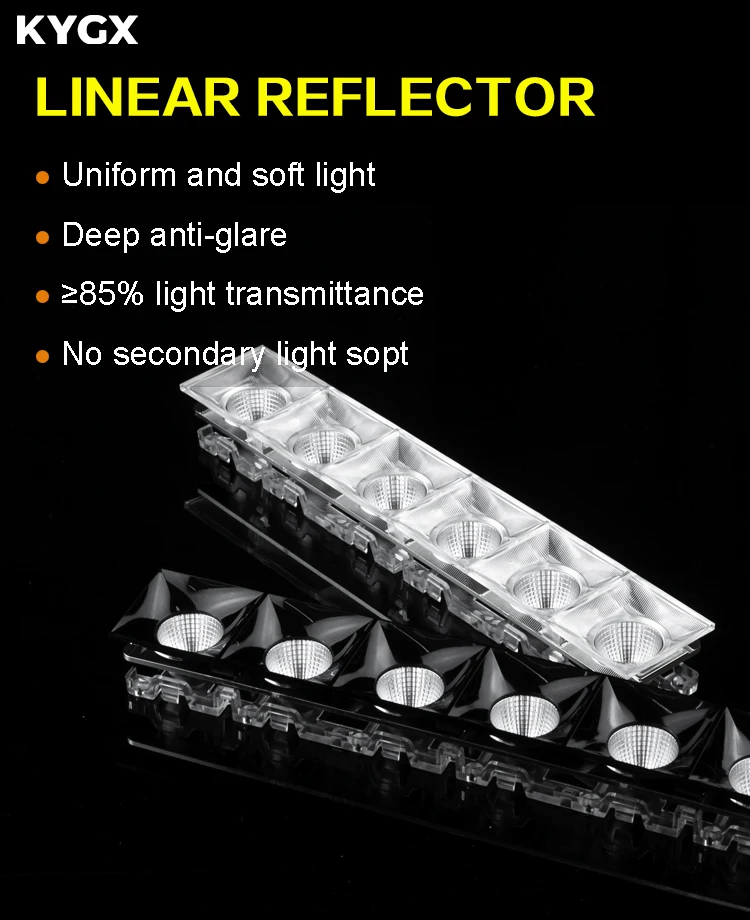 Linear Reflector for Linear Led Pendant Light Suspended Tube Spotlight ...