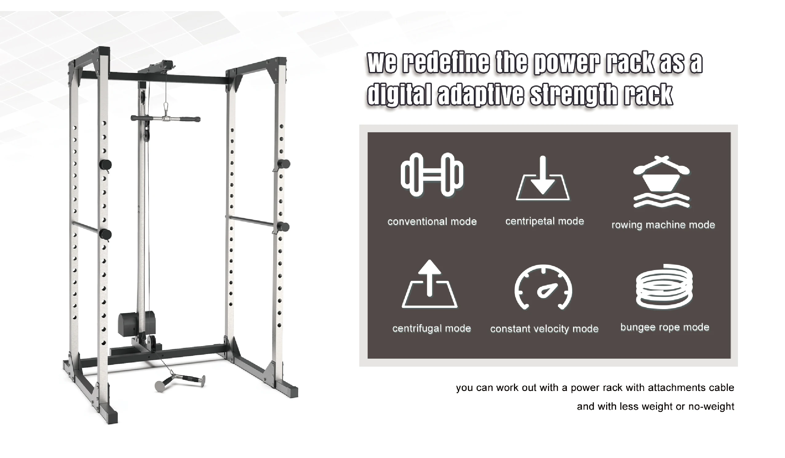 Procircle Next-Generation Digital Power Rack Functional Trainer