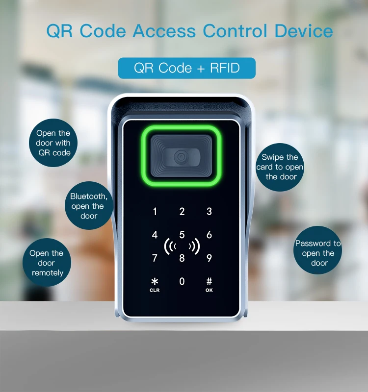 Smart QR Code Scanner - Remote Access Control System Q330