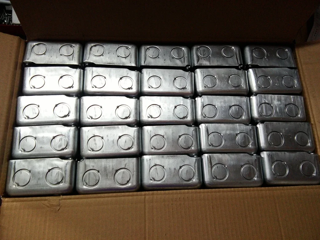 4x4 Square Conduit Junction Box Metal Wall Box With Concentric ...