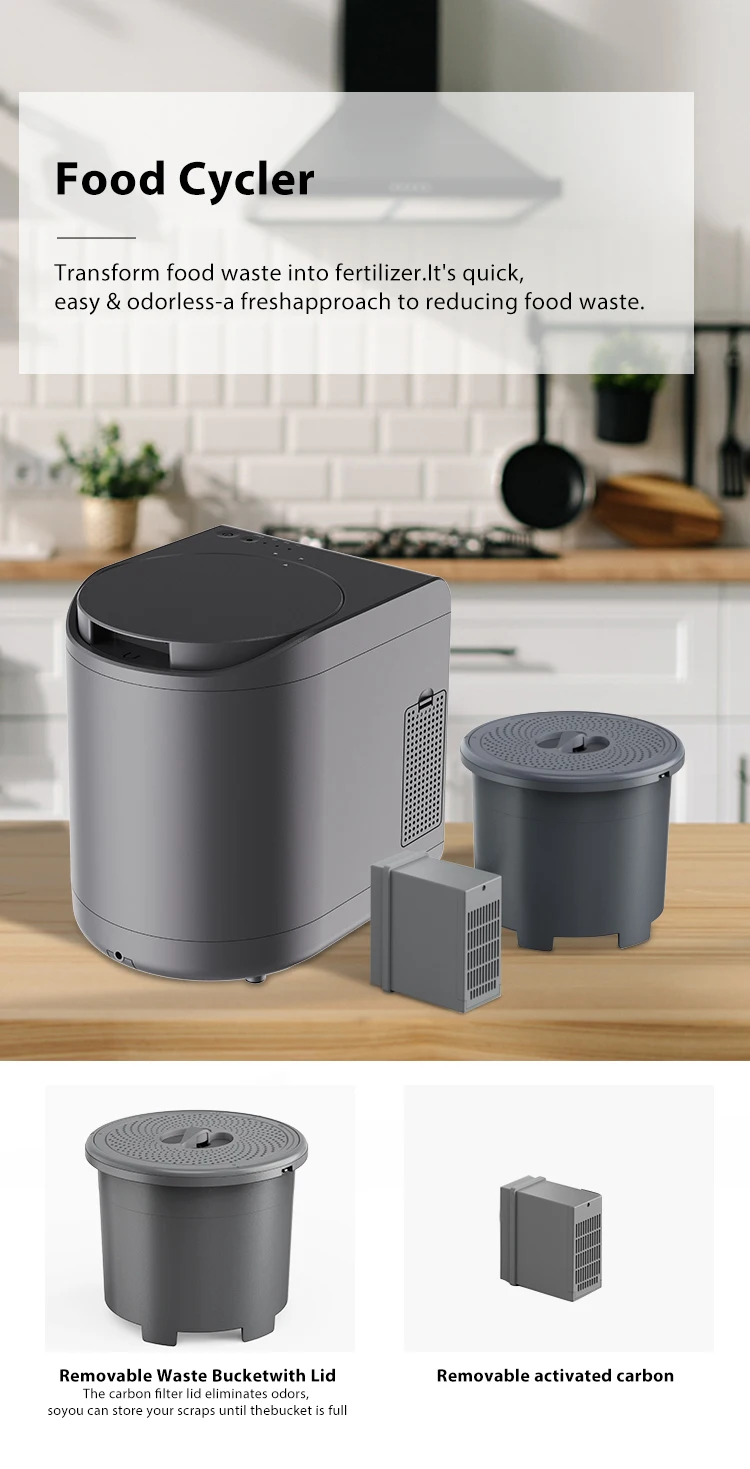 Kitchen Composter Disposer Food Waste Food Waste Composting Machine ...