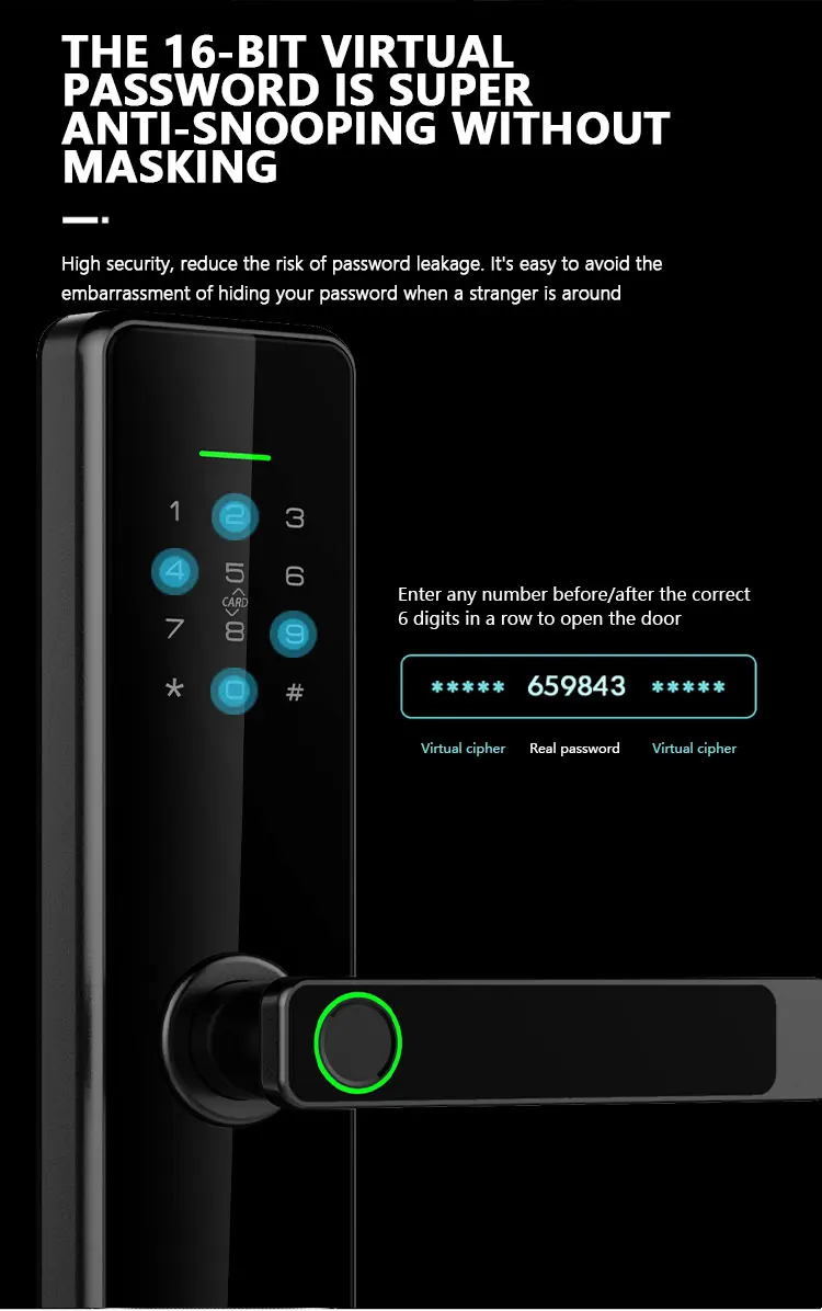 Doorplus Waterproof Smart Lock Wifi App Control Biometric Smart Door ...