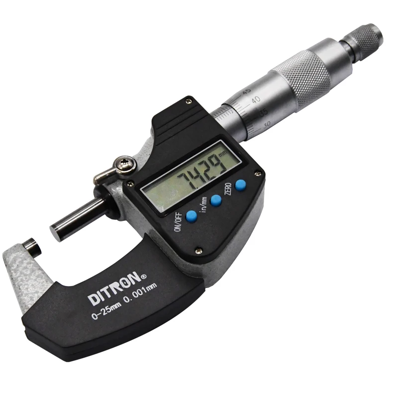 Ditron Outside Micrometers 0-25-50-75-100mm 0.001mm Thickness Measuring ...