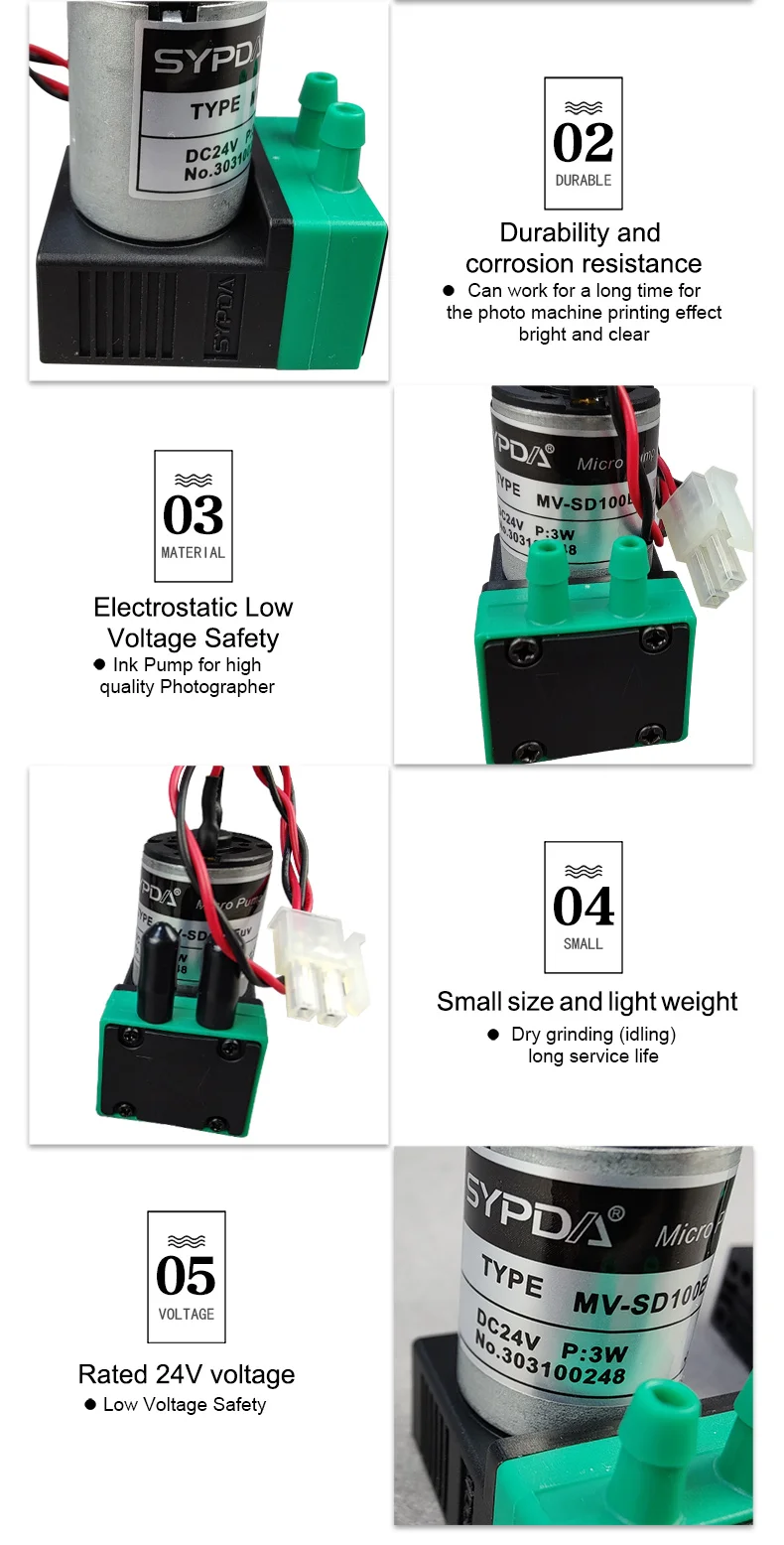 LETOP喷墨打印机备件SYPDA MV-SD100EUV 24V 3w墨水泵| Alibaba.com