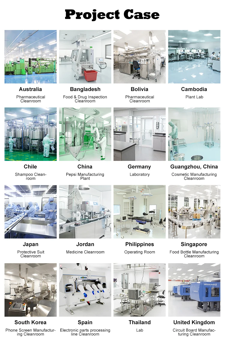 Clean Room - Iso8 Temporary Laboratory with Glass Wall Panel