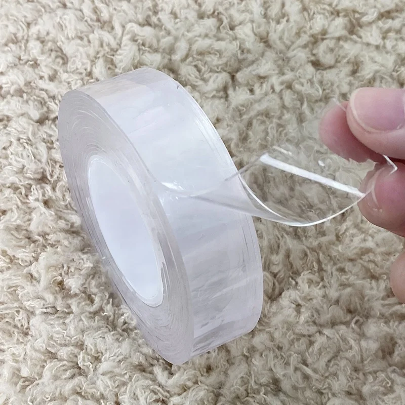 Black Acrylic Double Sided Nano Tape Die-cut Square Shape Strong ...
