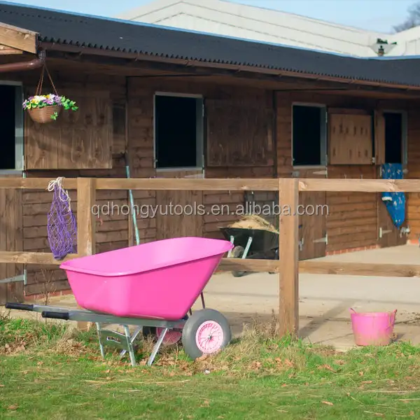 Durable 200L Plastic Tray Wheelbarrow - Perfect for Gardens ...