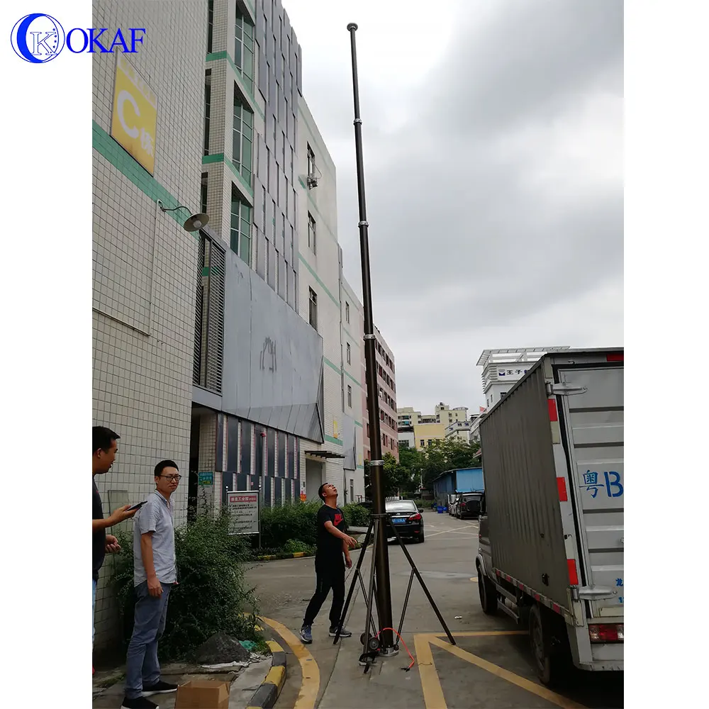 Vehicle Mounted Pneumatic Telescopic Mast with CCTV