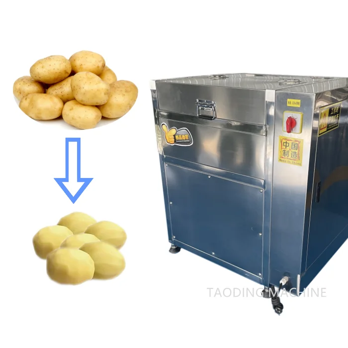 Customizable mould change roller and brush potato peeler machine ...