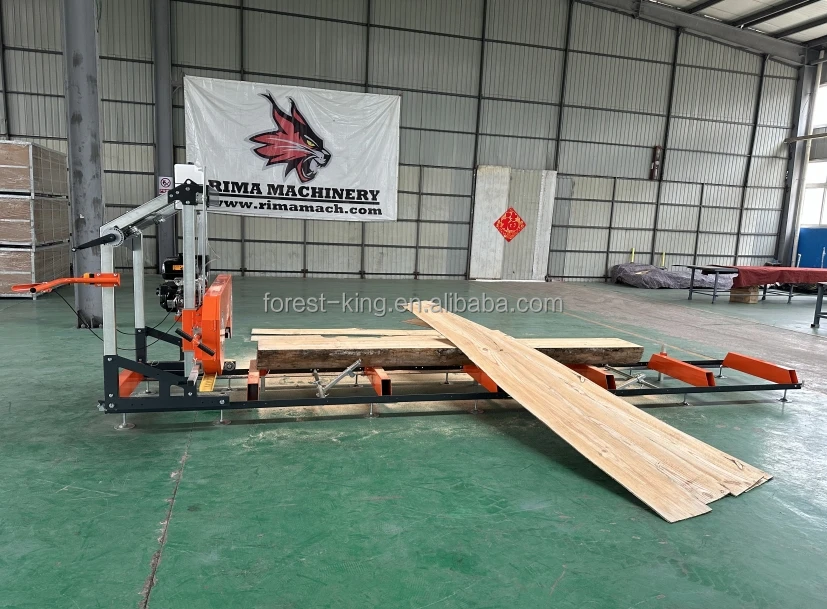 Gasoline Engine Portable Sawmill - Easy to Operate & Maintain
