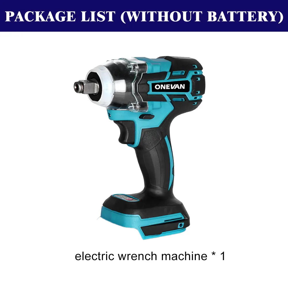 Cordless Brushless Electric Wrench Impact Wrench Socket Wrench 20v Li-ion Battery Hand Drill ...