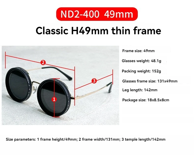 Variable Brightness ND Filter Adjustable Tint UV400 Polarized ...