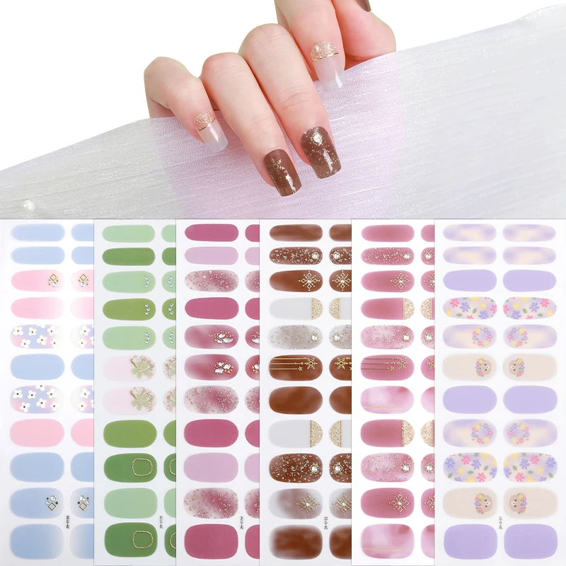 Wholesale Cosmetic Nail Manicure Glitter Polish Strips Nail Art Sticker ...