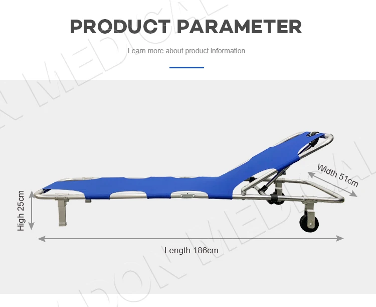 Emergency Evacuation Ambulance Used Plastic Foldable Stretcher For ...