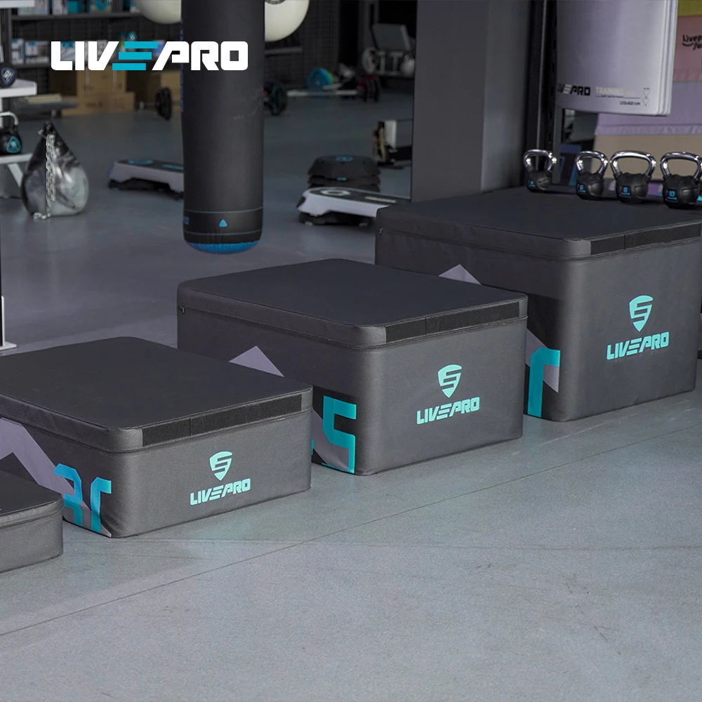 Livepro Gym Training Sit-ups Safe Soft Plyometric Jump Box Plyo Soft ...