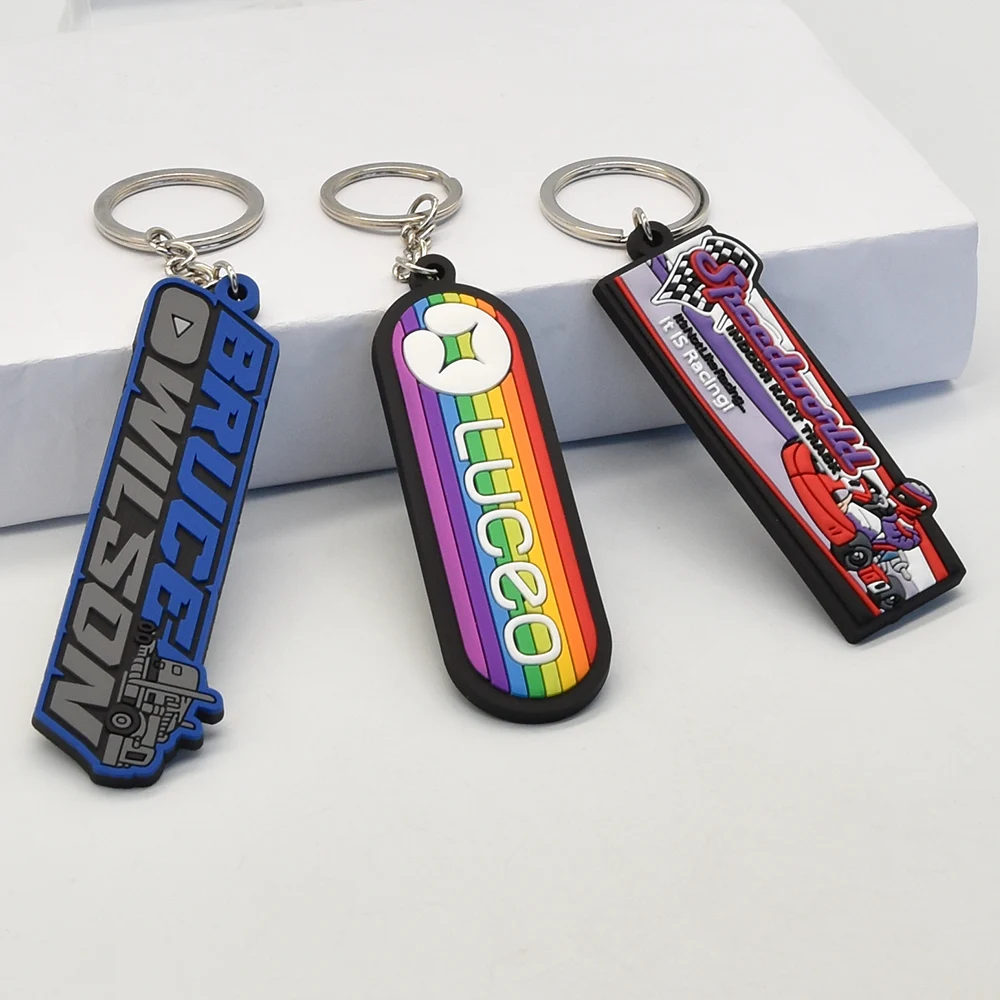 Custom Logo 2d 3d Pvc Rubber Keychain Soft Cute Cartoon Keychains Anime ...