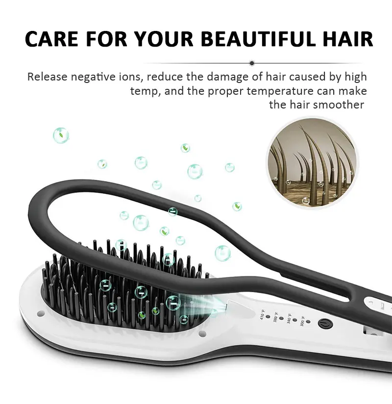 Wholesale Salon Hot Electric Straightening Combs 2 in 1