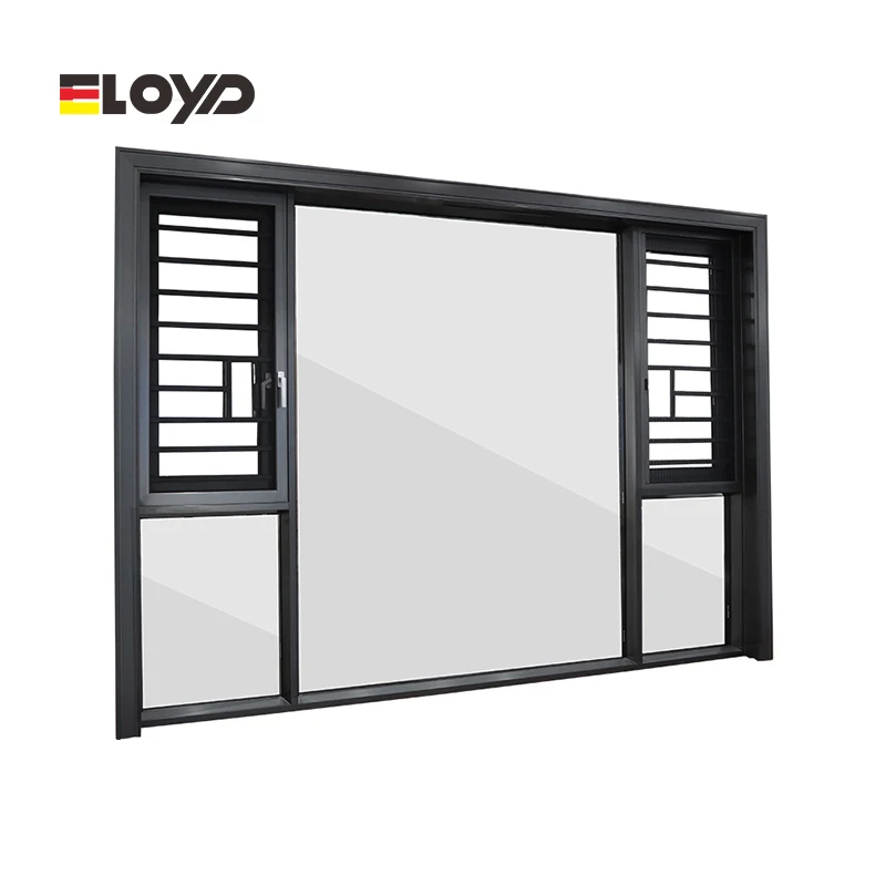 Eloyd bay window Thermal Break Aluminum Windows Triple Glazed Tempered ...