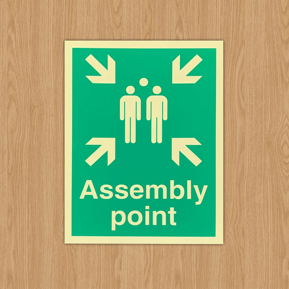 Securun Fire Assembly Point Emergency Sign - High Performance