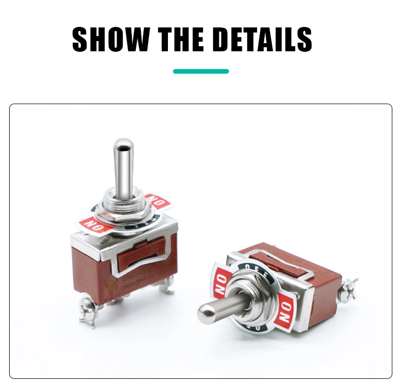 15A 250V Toggle Switch - Durable Brass Rocker with KC Cert