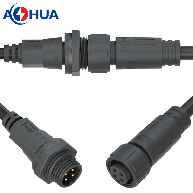 M16 6pin Junction Box Panel Mount Waterproof Male Female Electrical ...