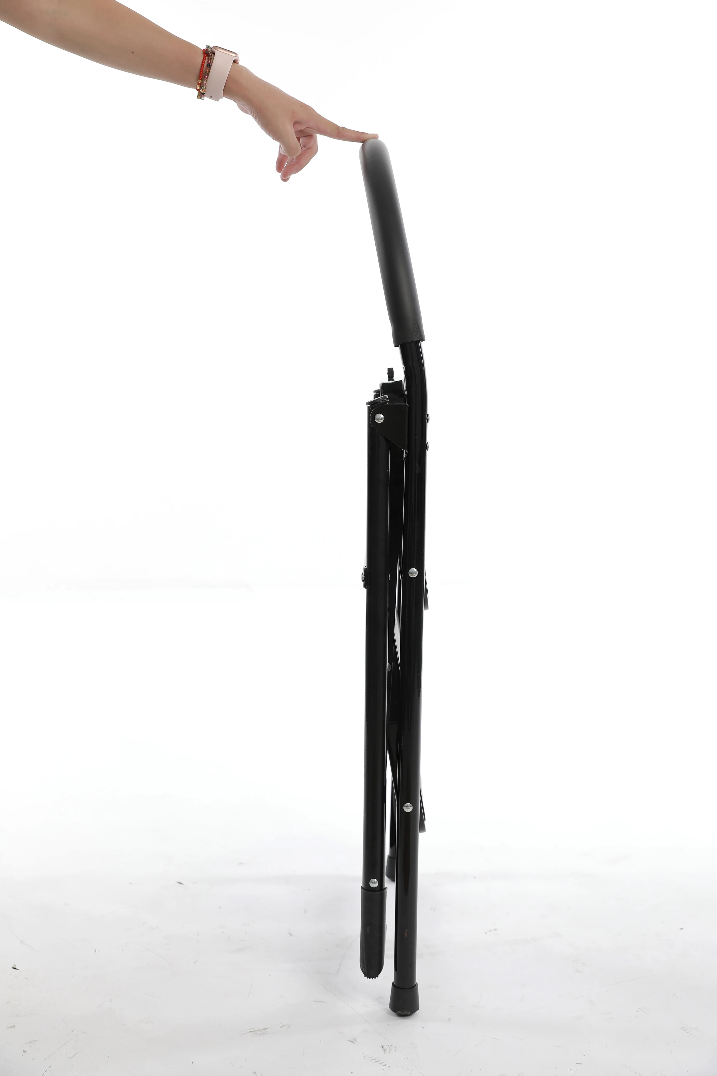 High Quality En14183 Folding Steel Step Ladder with Handrail