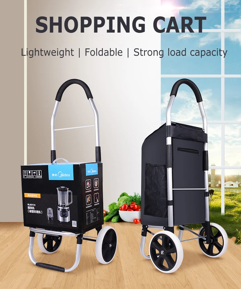 Wholesale Shopping Trolley Bag - Durable & Portable Market Cart