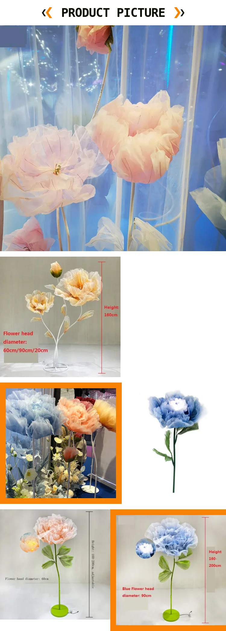 Large Electromechanical Opening Closing Mechanical Artificial Flower ...