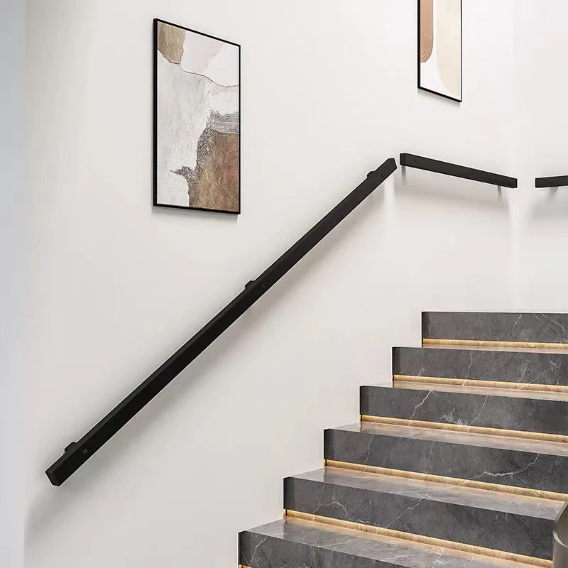 Industrial Metal Pipe Steps Wall Mount Banister Hand Railing Support ...