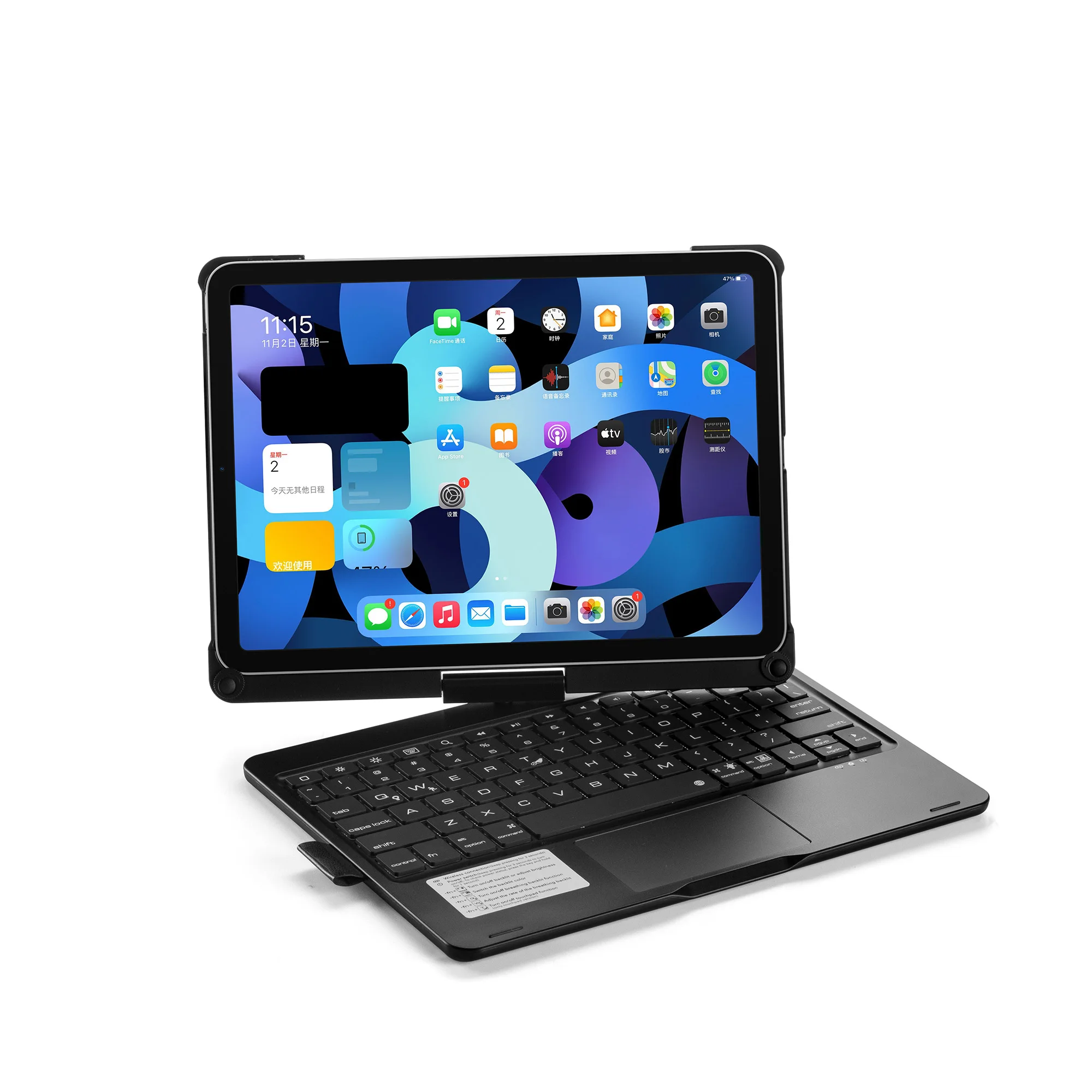 360 Degree Rotation Touchpad Keyboard for Ipad Tablet