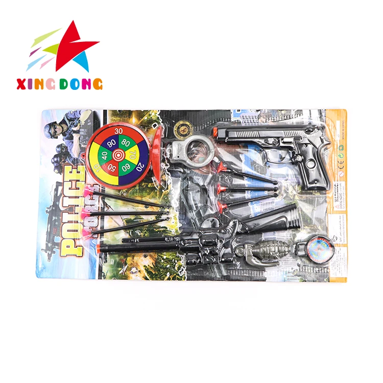 Wholesale Plastic Target Shooting Toy Guns And Handcuffs Police Toy Set ...