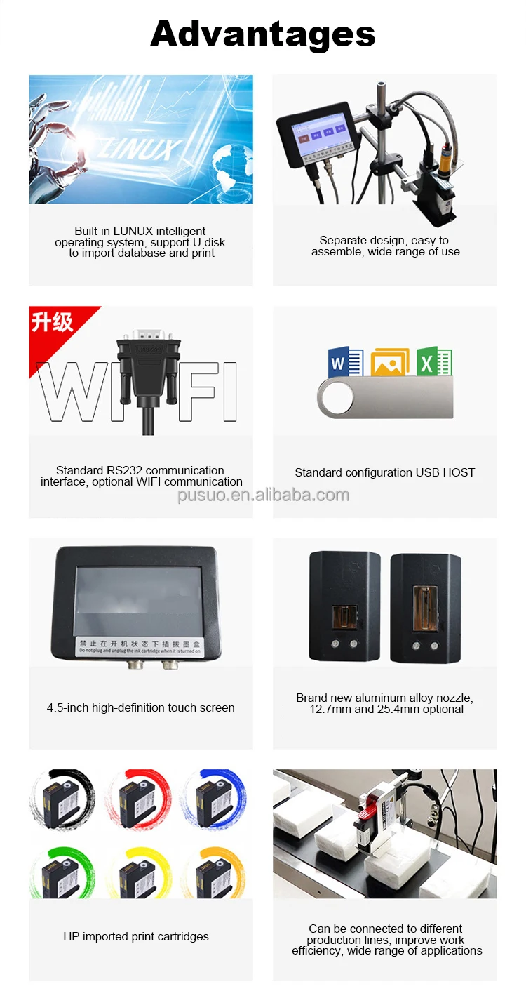 Automatic QR Code Laser Marking Inkjet Printer for Expiry Date & More ...