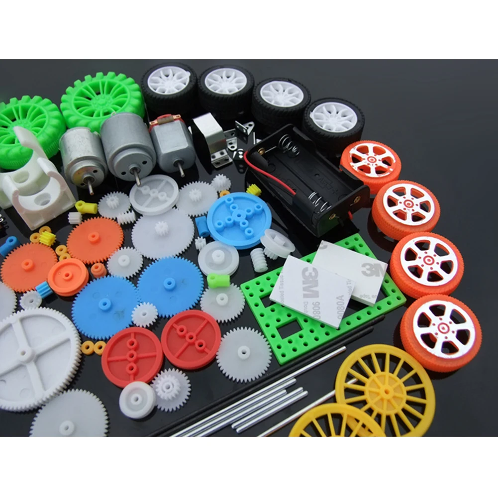 112pcs DC Motor Kit - Perfect for DIY Toy Car & Robot Projects