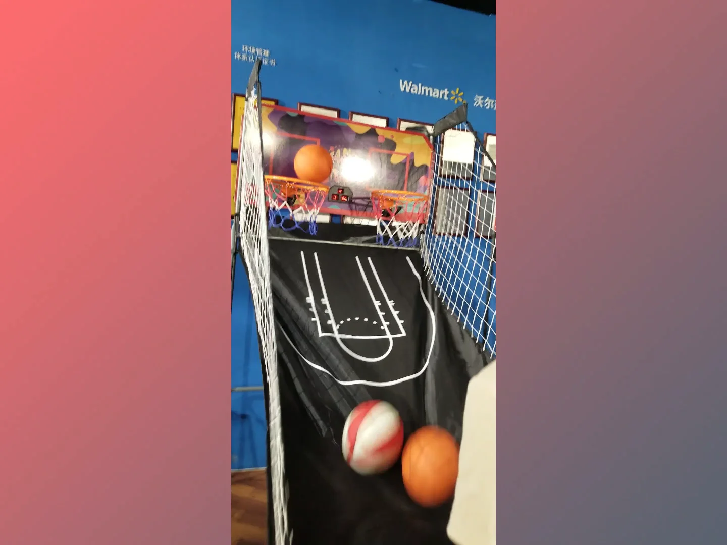 Dual Shot Folding Basketball Arcade Game 8 Playing Modes Basketball ...