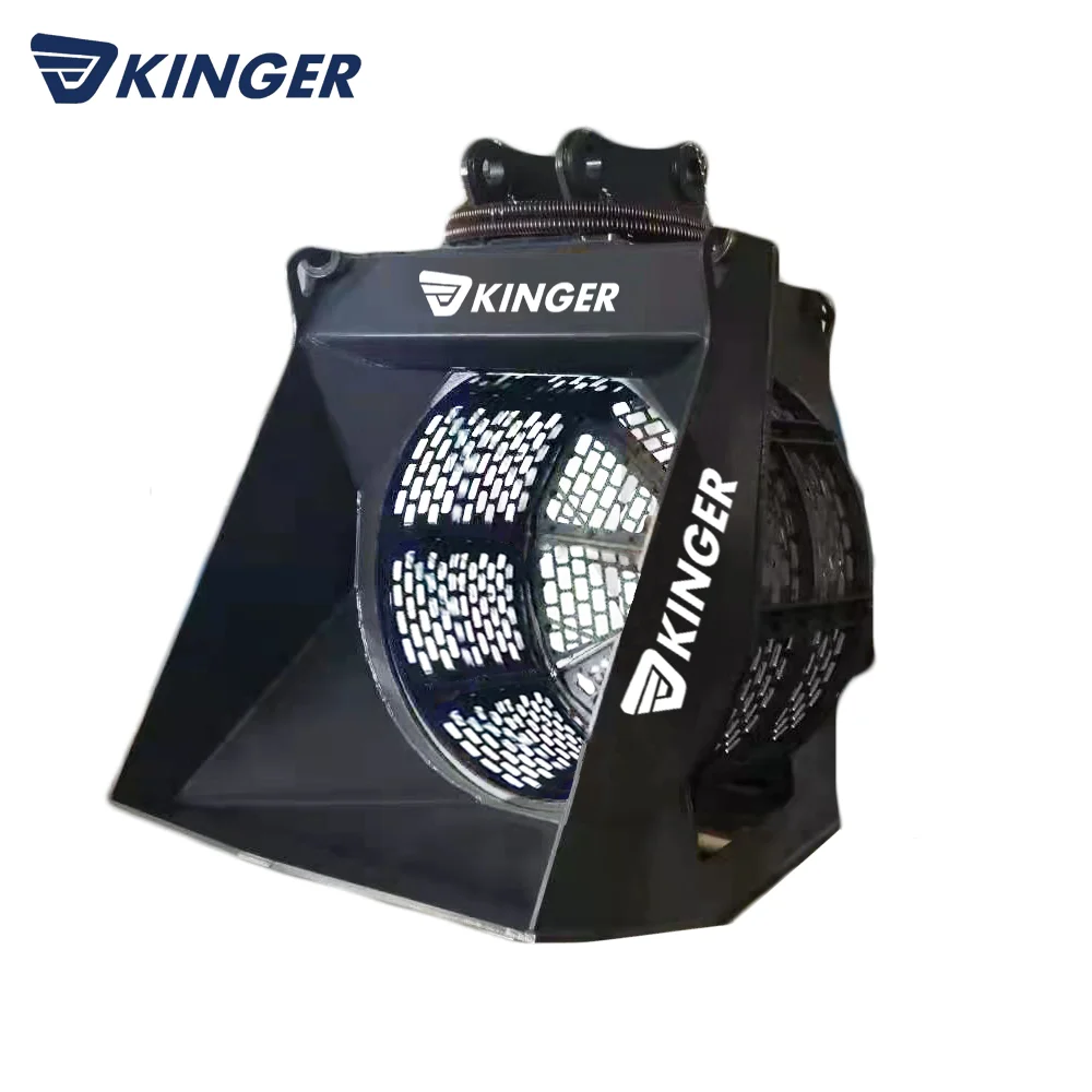 KINGER Excavator Attachment Rotary Screening Bucket for Sale| Alibaba.com