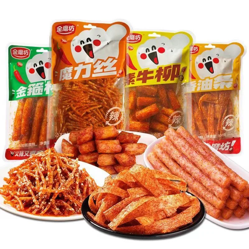 Wholesale Chinese Latiao Spicy Strips Exotic Snacks Wheat Halal Food ...
