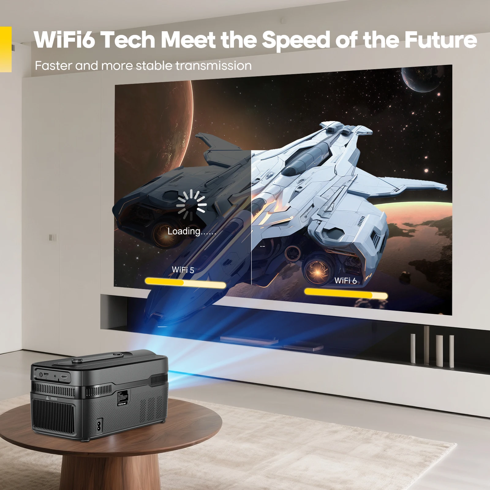 Magcubic HY450 Projector - 900ANSI, 8K Support, Dual Speakers