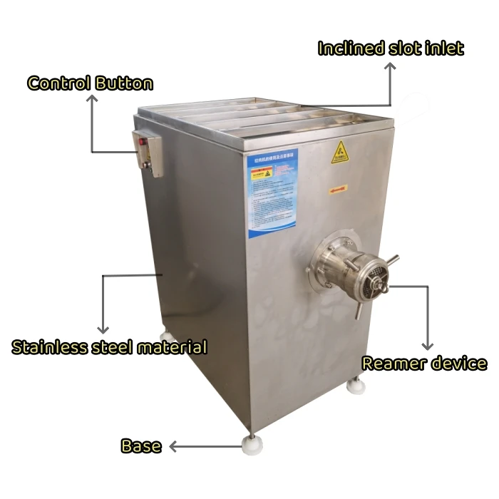 500kg/h Industrial Meat Mincer Machine Mincing Frozen Meat Grinder Pork ...