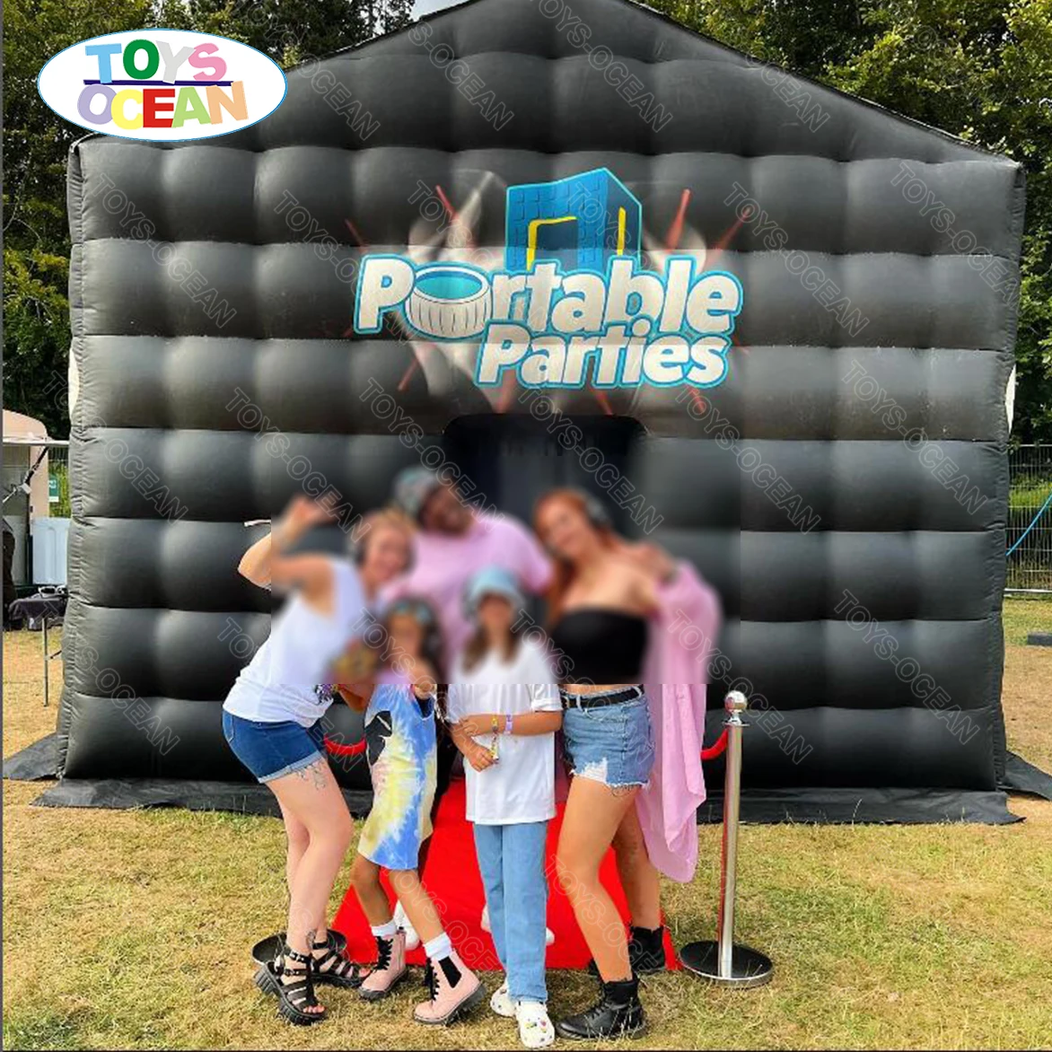 Custom Commercial Grade Portable Parties Tent Inflatable Nightclub Cube ...