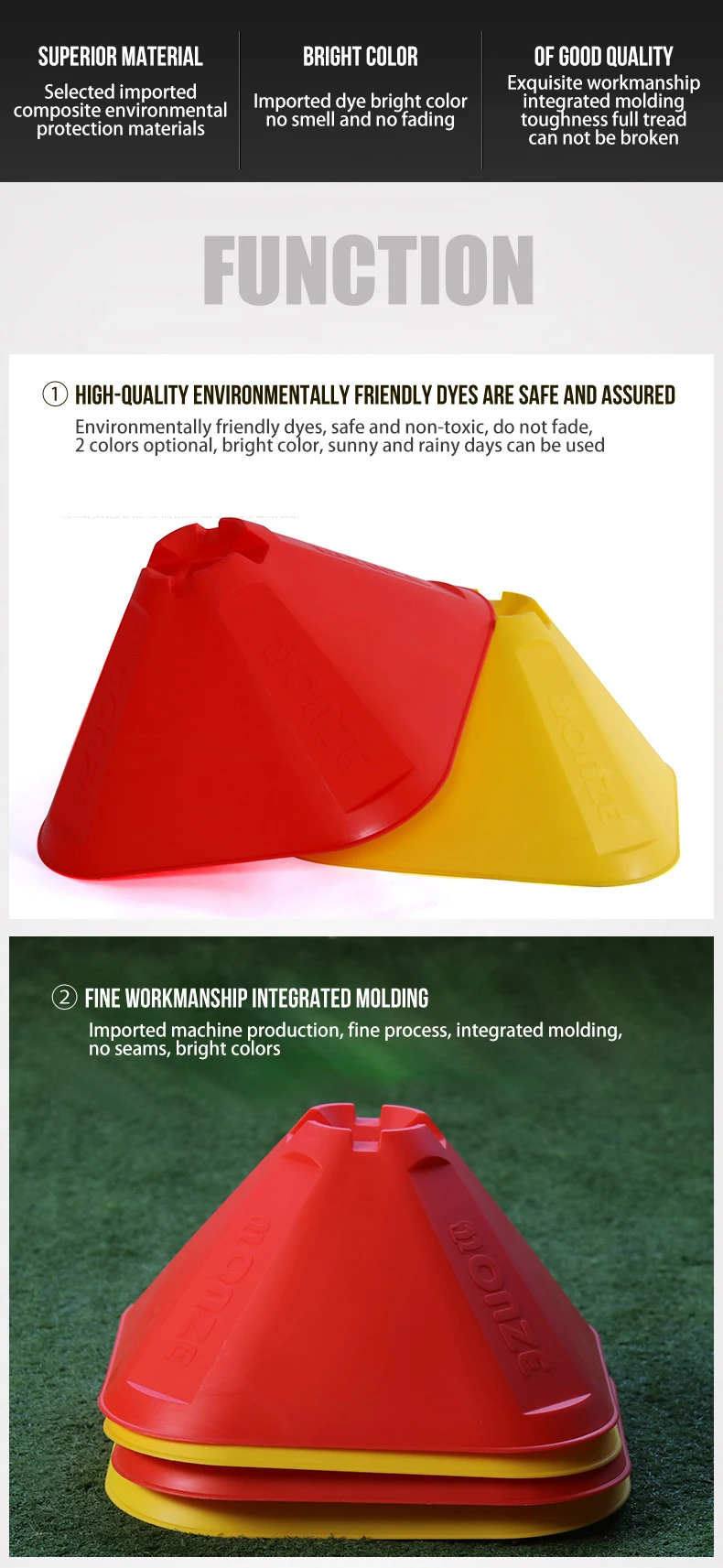 Mozuru Football Cones Agility Cones Set Combo Full Football Soccer ...